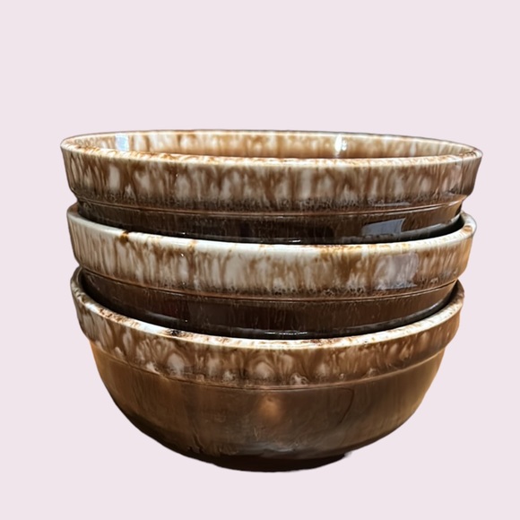 Kitchen | Vintage Brown Drip Glazed Bowls | Poshmark